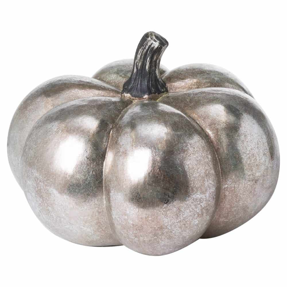 Large Silver Foil Pumpkin - Ace & Luster