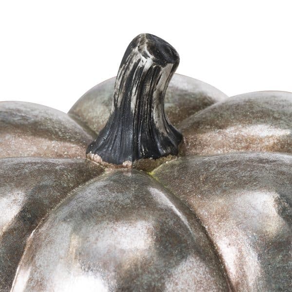 Large Silver Foil Pumpkin - Ace & Luster